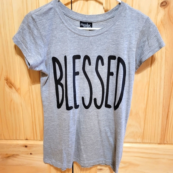Popular Basics | Tops | Blessed Tshirt | Poshmark